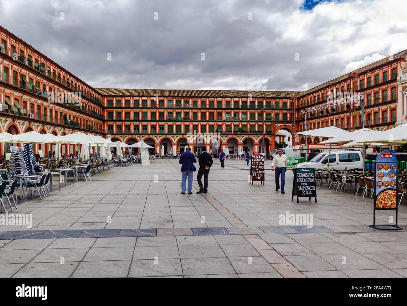 Famous Corredera Square (Plaza de la Corredera). Plaza de la Corredera ...