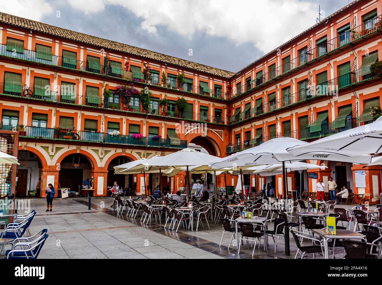 Famous Corredera Square (Plaza de la Corredera). Plaza de la Corredera ...