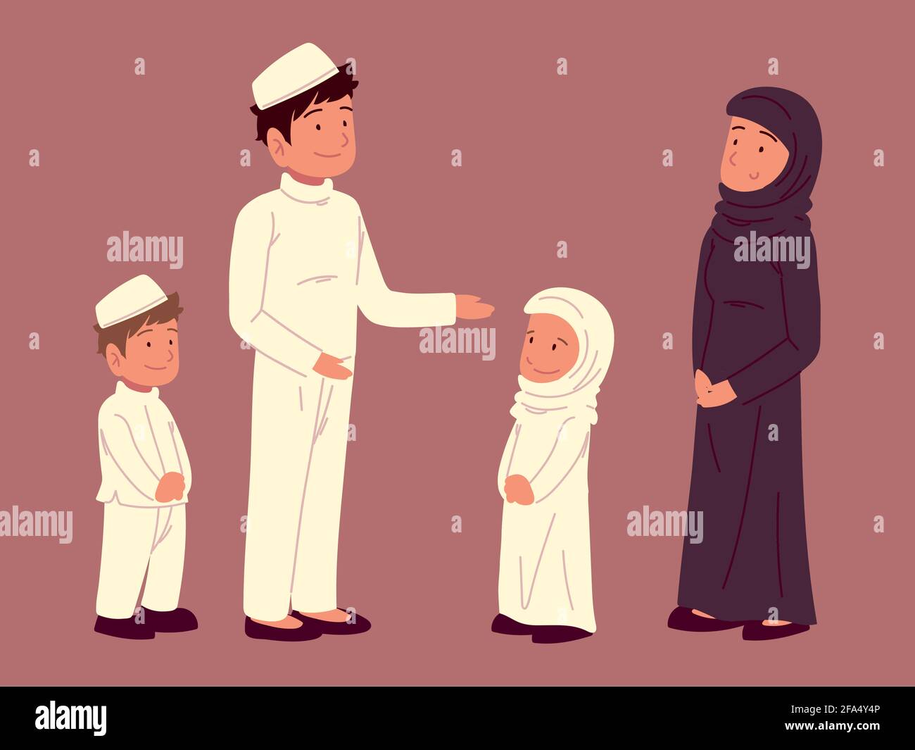 Muslim mother child mom Stock Vector Images - Alamy