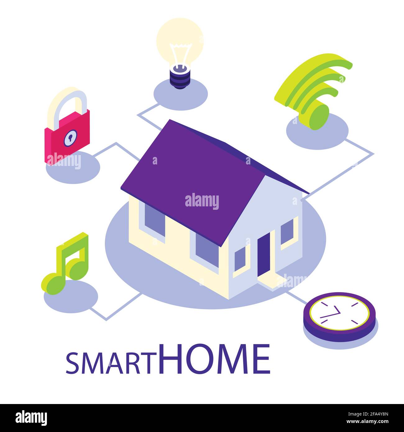 smart home system Stock Vector Image & Art - Alamy