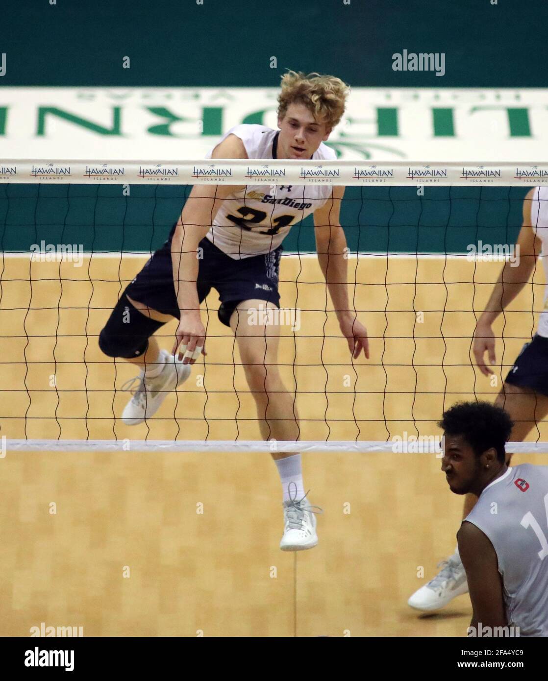 April 22, 2021 - UC San Diego Tritons outside hitter Kyle McCauley #21 ...