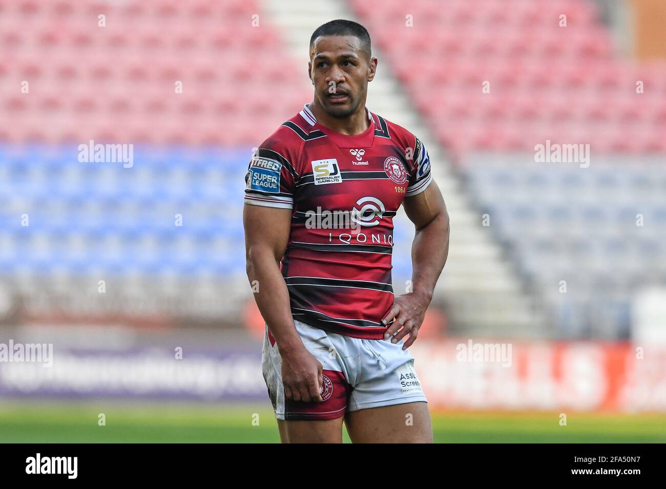 Willie Isa (11) of Wigan Warriors Stock Photo - Alamy
