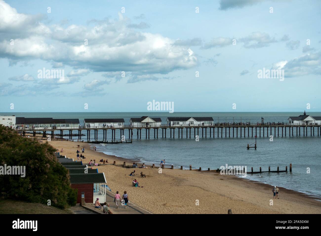 Beach and Pier at Southwold in Suffolk, UK Stock Photo - Alamy