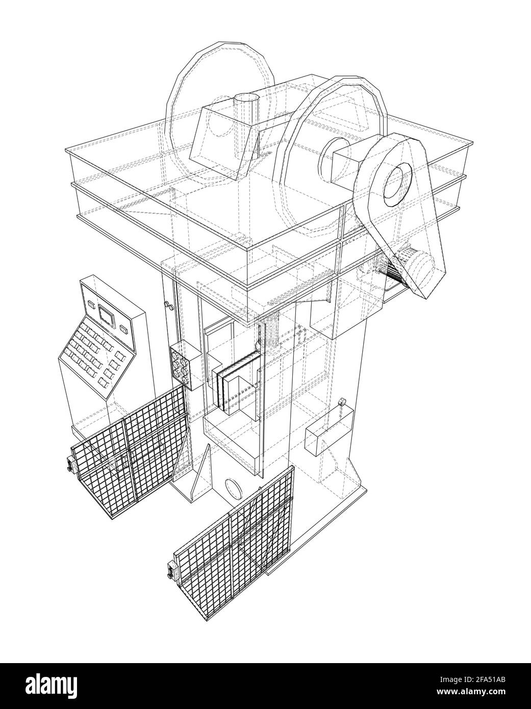Hydraulic Press. Vector Stock Vector Image & Art - Alamy