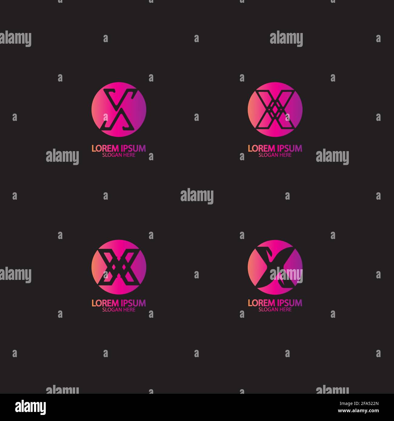 X Letter Logo Template vector icon illustration design Stock Vector ...