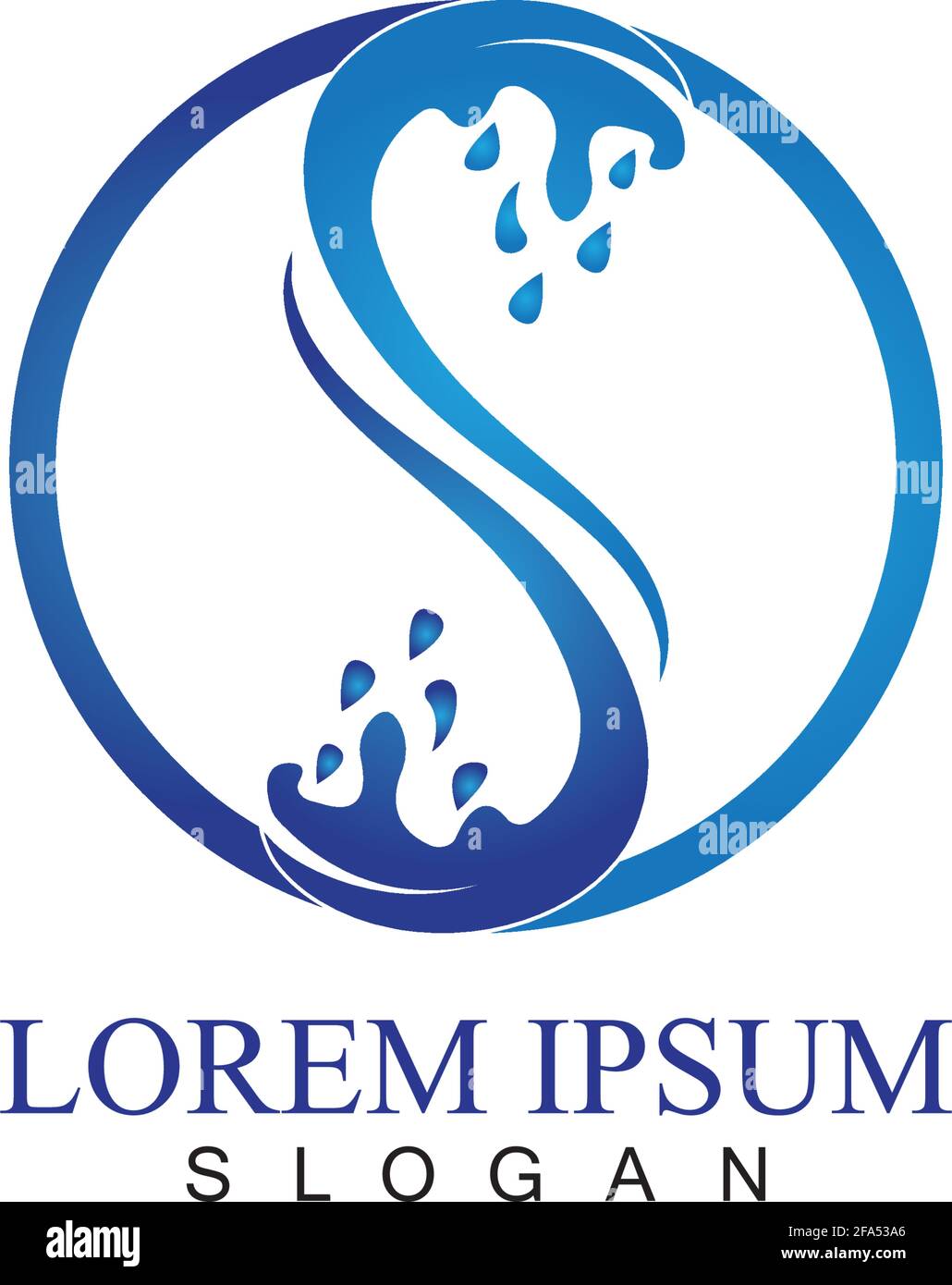 S letter water splash logo design template Stock Vector Image & Art - Alamy