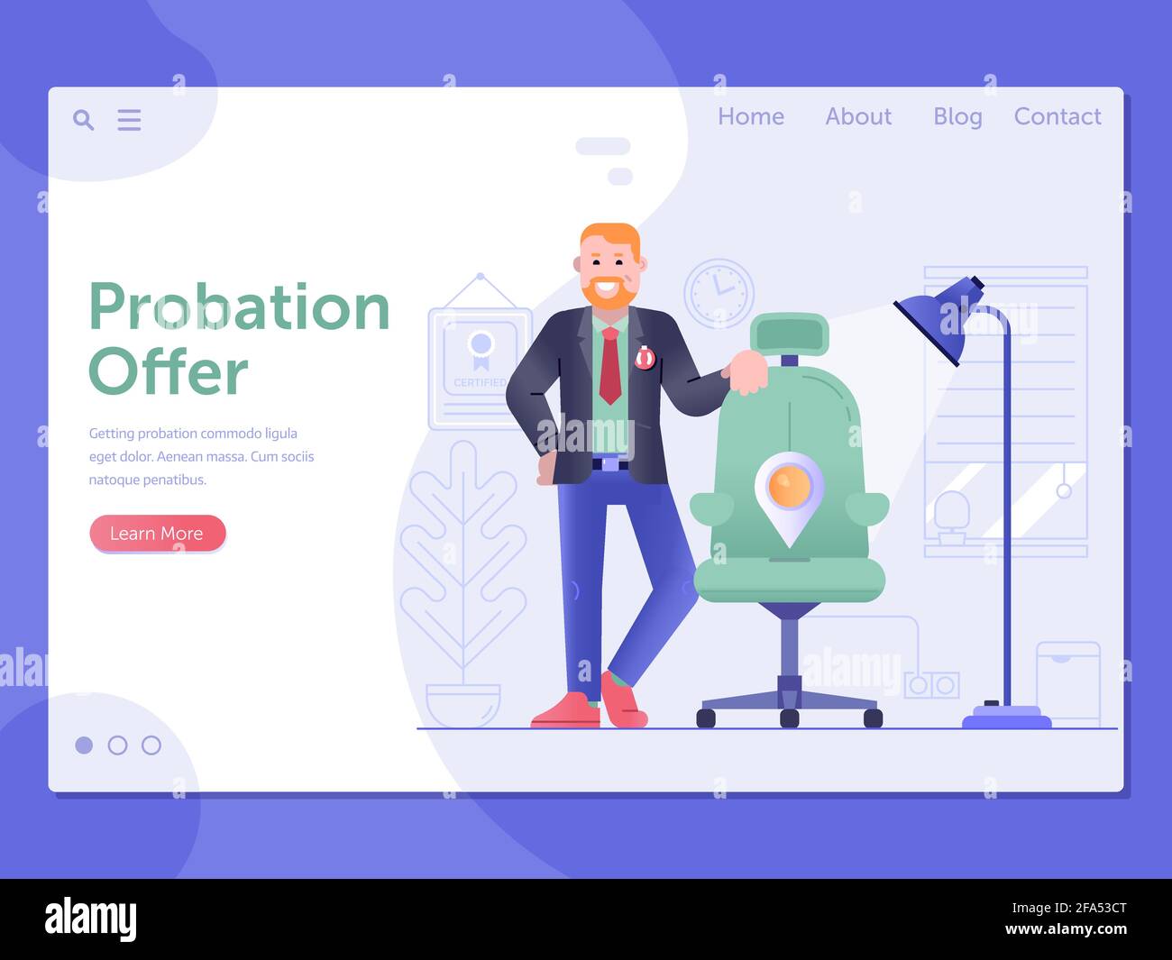 Job offer illustration Stock Vector Images - Alamy