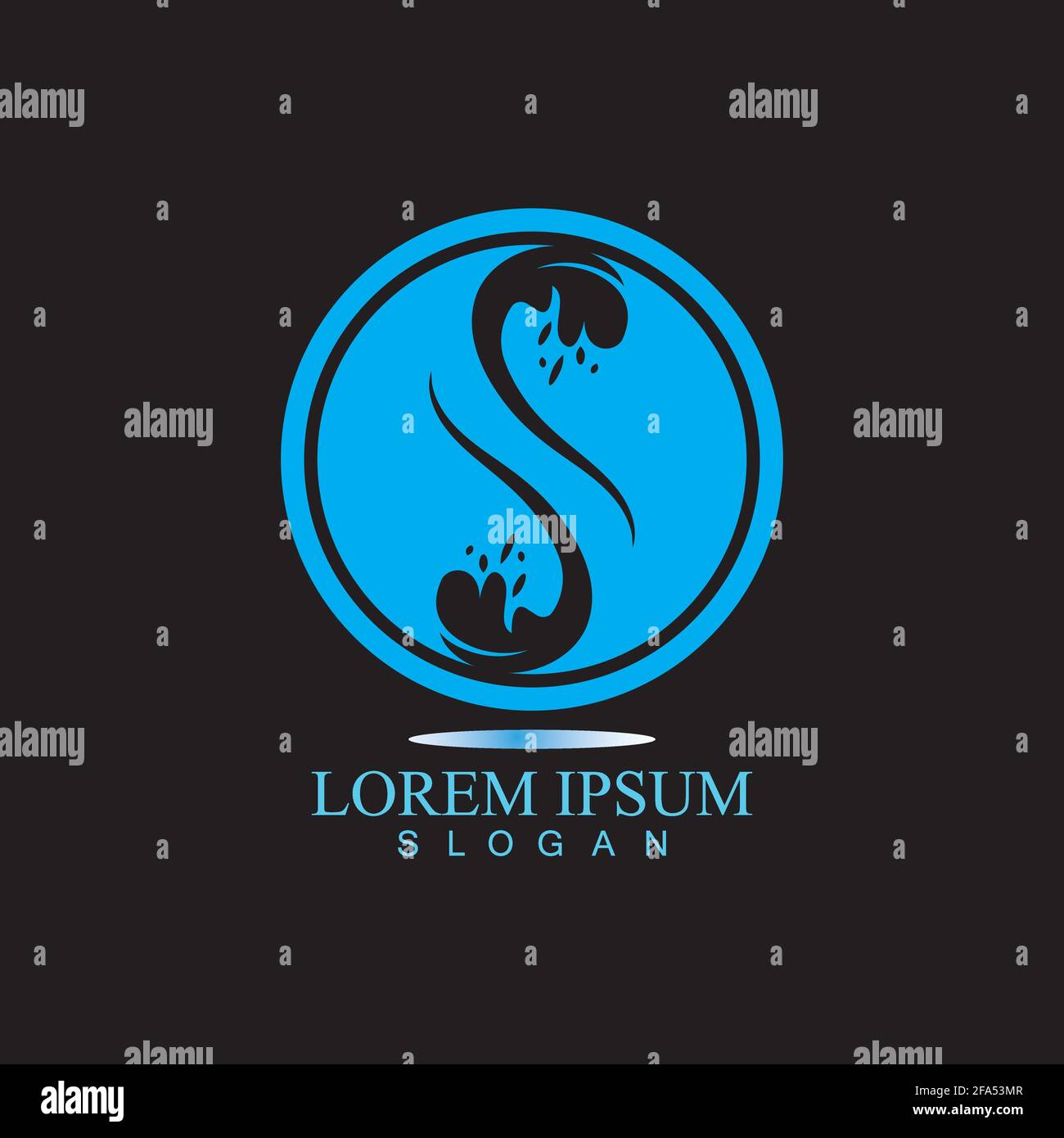 S letter water splash logo design template Stock Vector Image & Art - Alamy