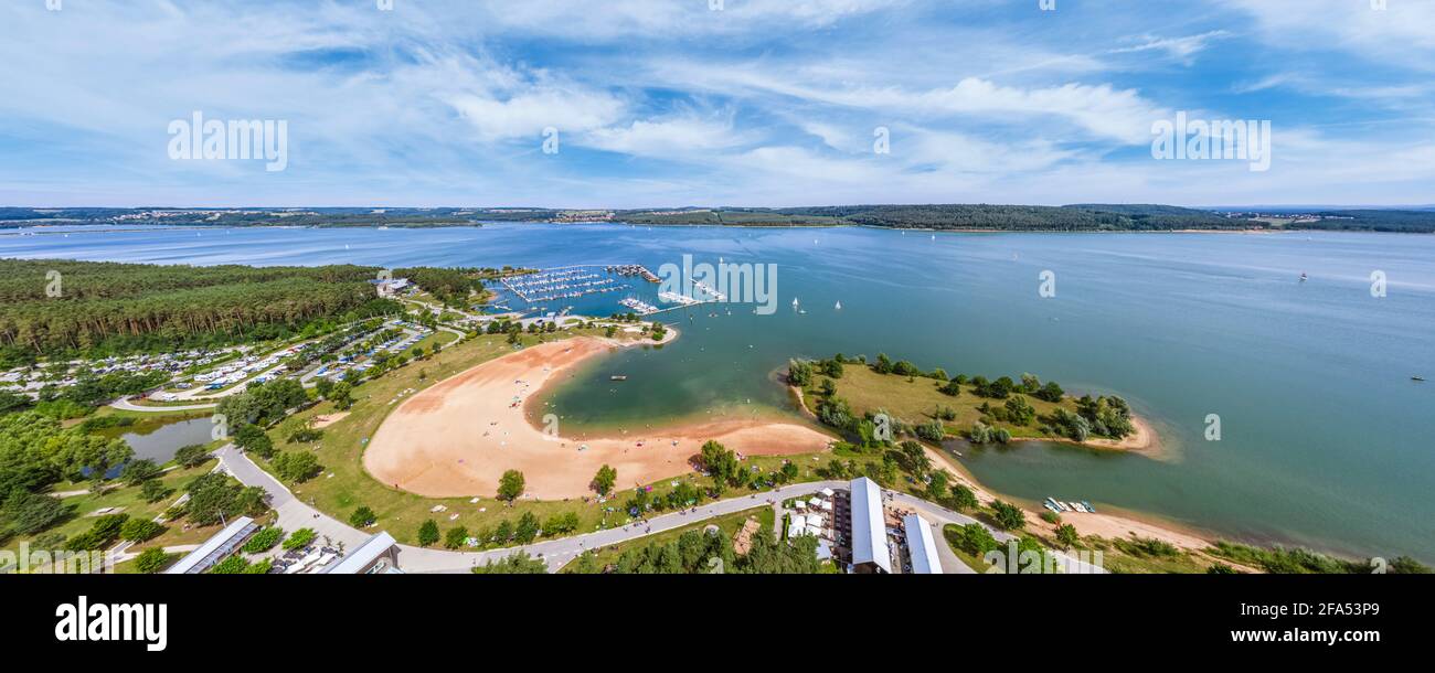 Views of Ramsberg and the Great Brombach Lake, the largest lake in the ...