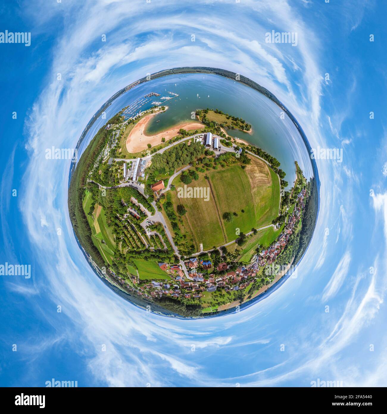 Views of Ramsberg and the Great Brombach Lake, the largest lake in the ...