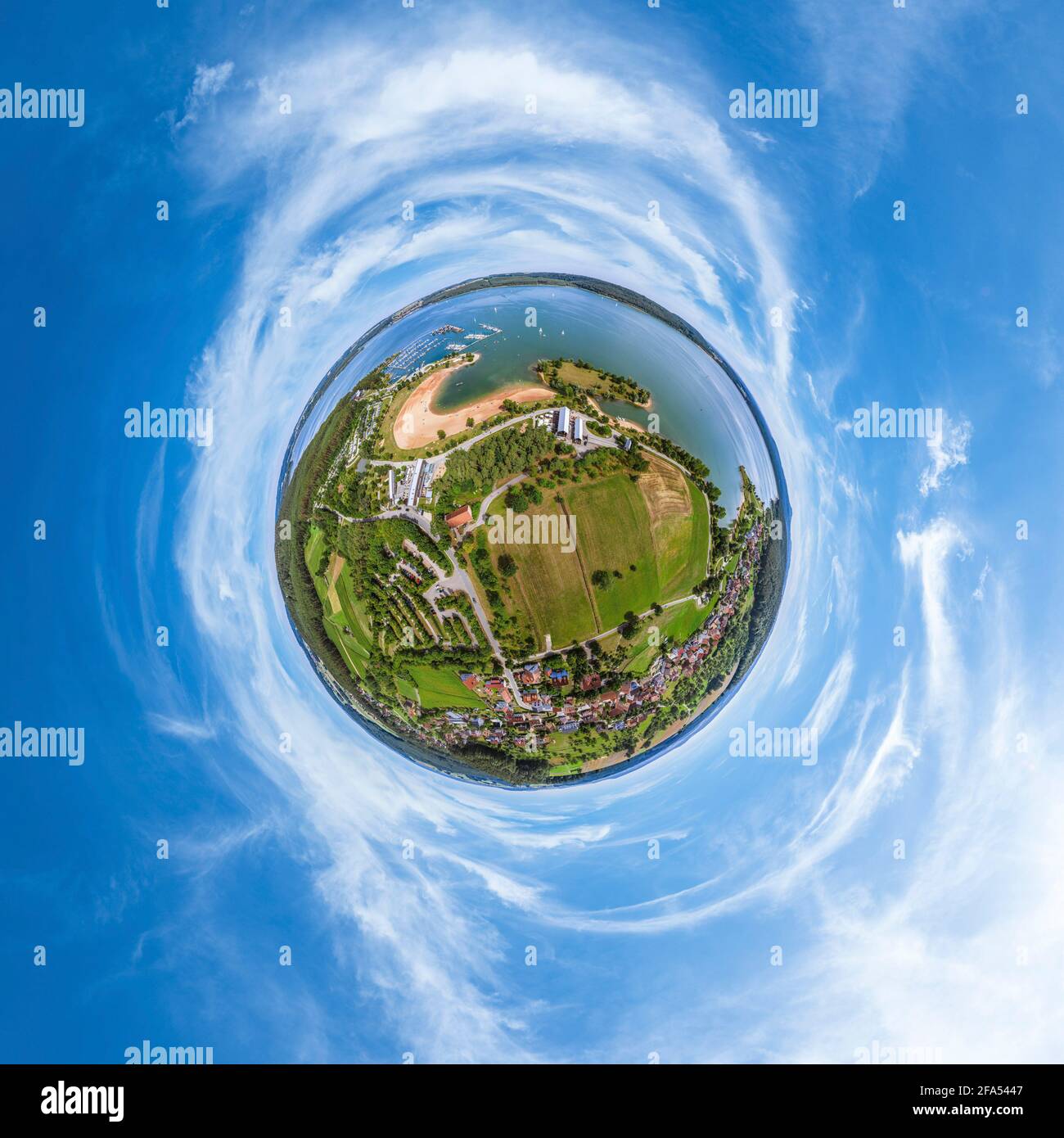 Views of Ramsberg and the Great Brombach Lake, the largest lake in the ...