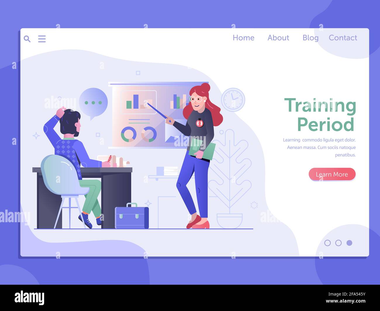 Job training concept Stock Vector Images - Alamy