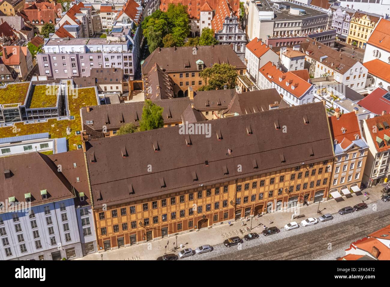 Augsburg - the Fugger Buildings on Maximilian Street Stock Photo - Alamy