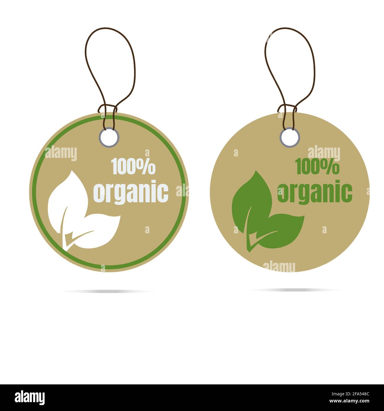 Leaf logo organic Label eco icon vector isolated background Stock ...