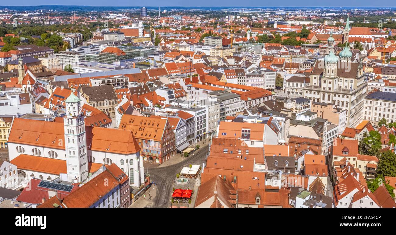 Augsburg - inner city around the Maximilian Street Stock Photo - Alamy