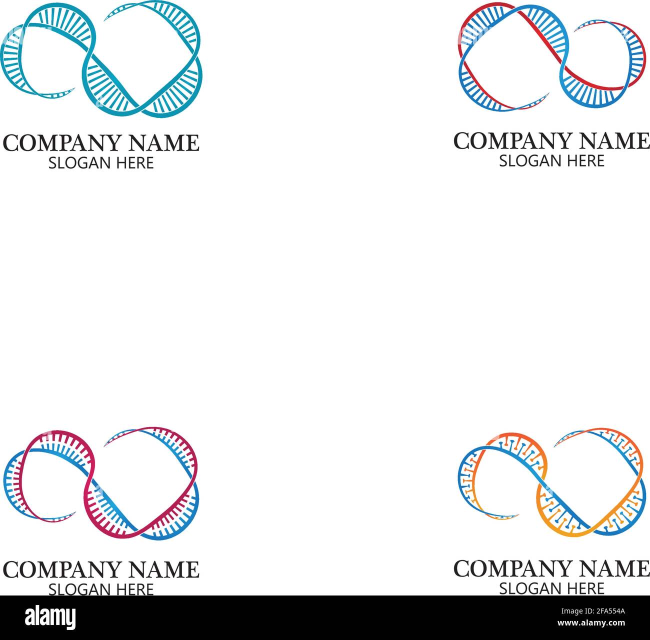 Infinity DNA Logo Icon Vector Stock Vector Image & Art - Alamy