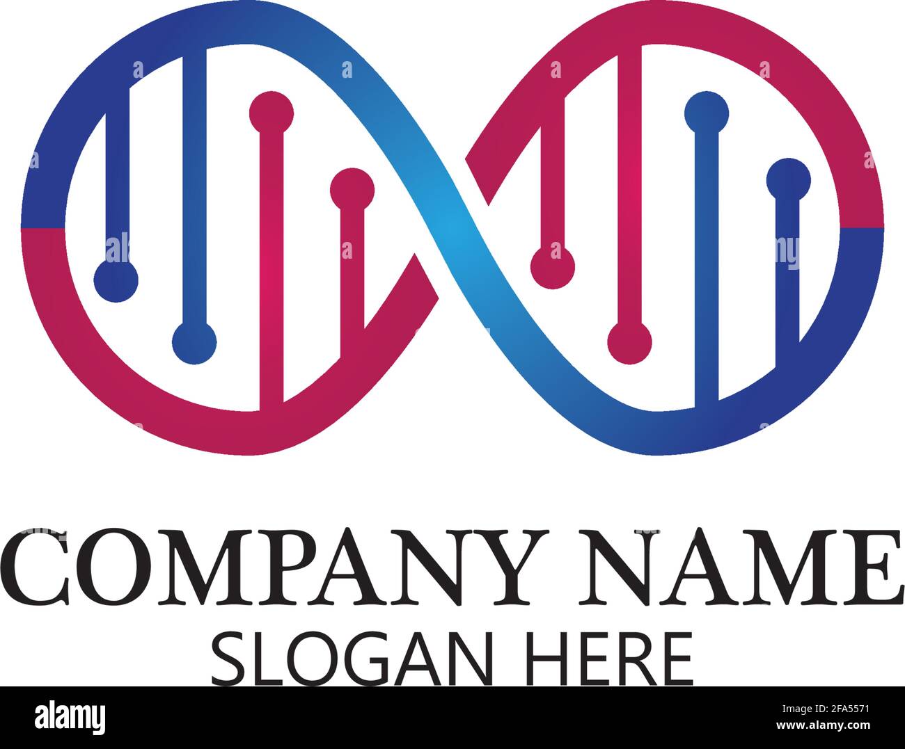 Infinity DNA Logo Icon Vector Stock Vector Image & Art - Alamy