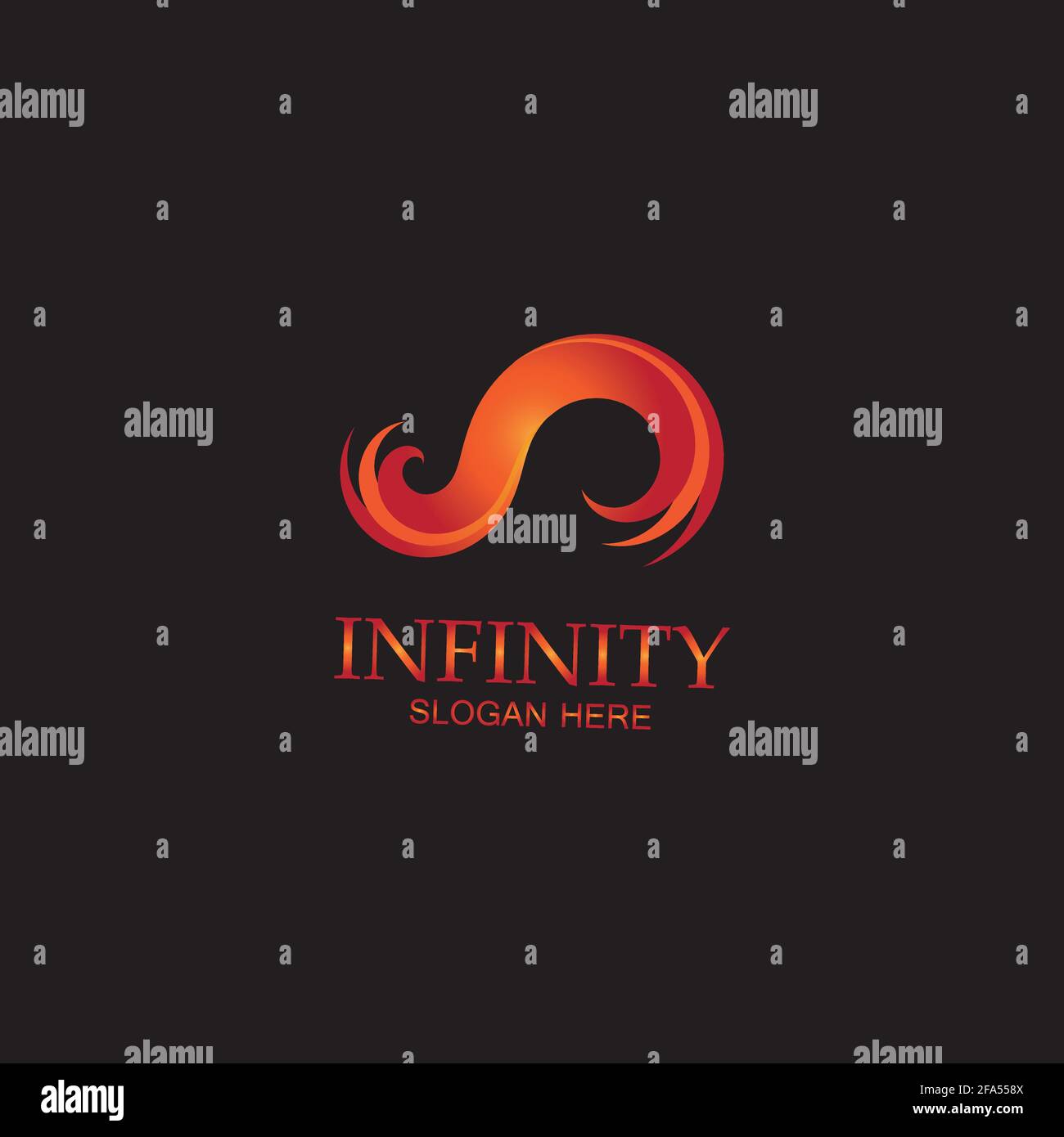 Infinity Design Vector icon illustration Logo template design Stock ...
