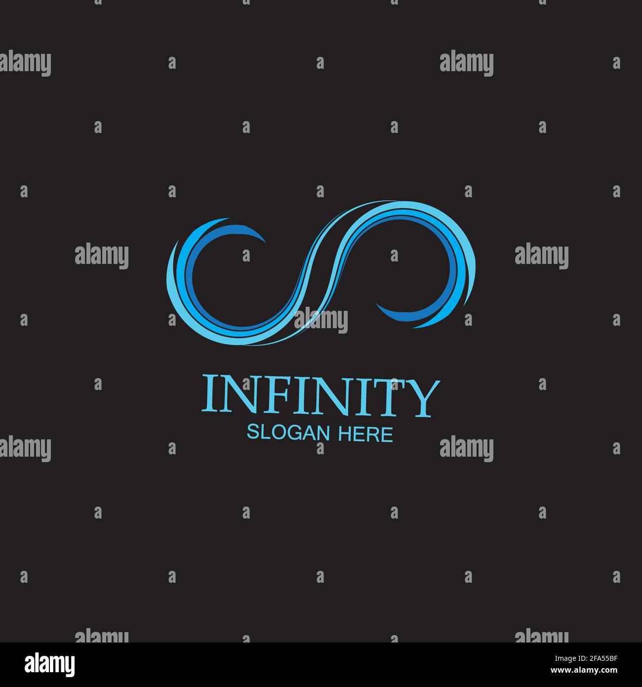 Infinity Design Vector icon illustration Logo template design Stock ...