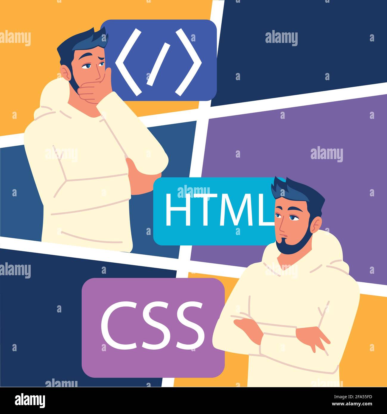 Online codes Stock Vector Images - Alamy