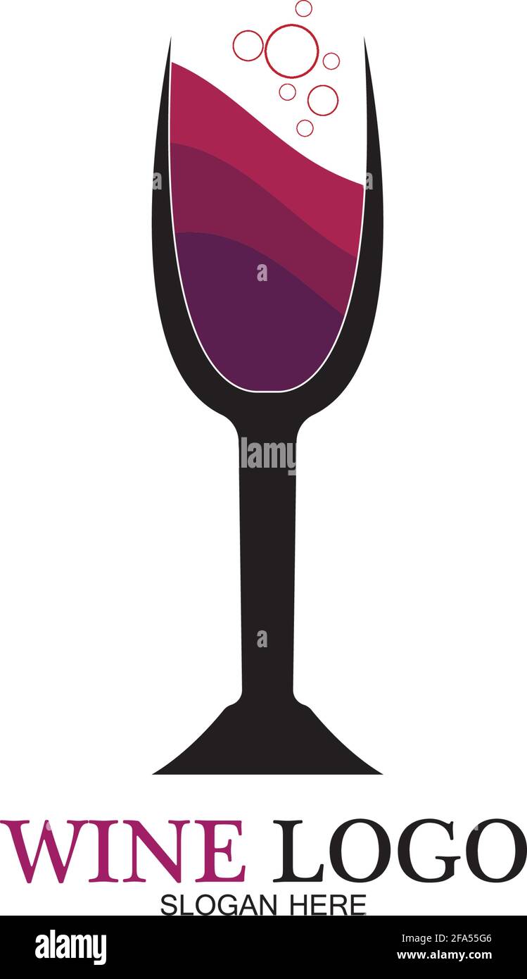 Wine logo design template.vector illustration of icon-vector Stock ...