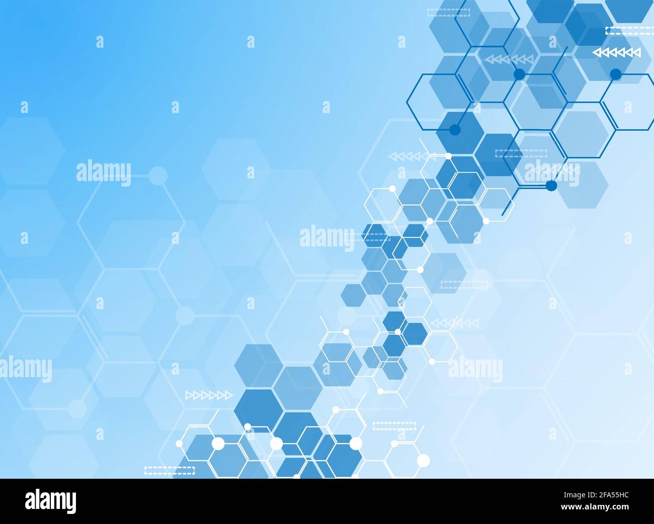 Abstract background medical substance and molecules. Vector ...