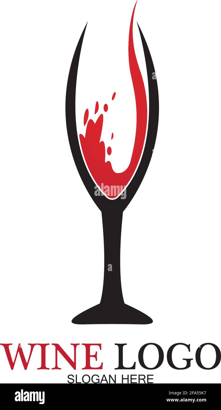 Wine logo design template.vector illustration of icon-vector Stock ...