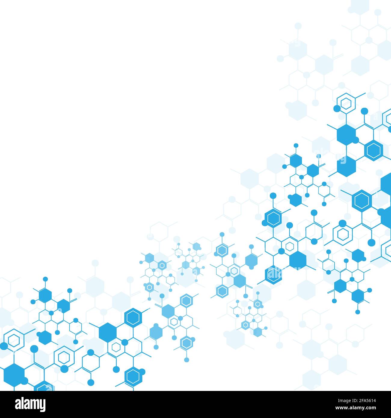 Abstract molecules medical background. illustration Stock Vector Image ...