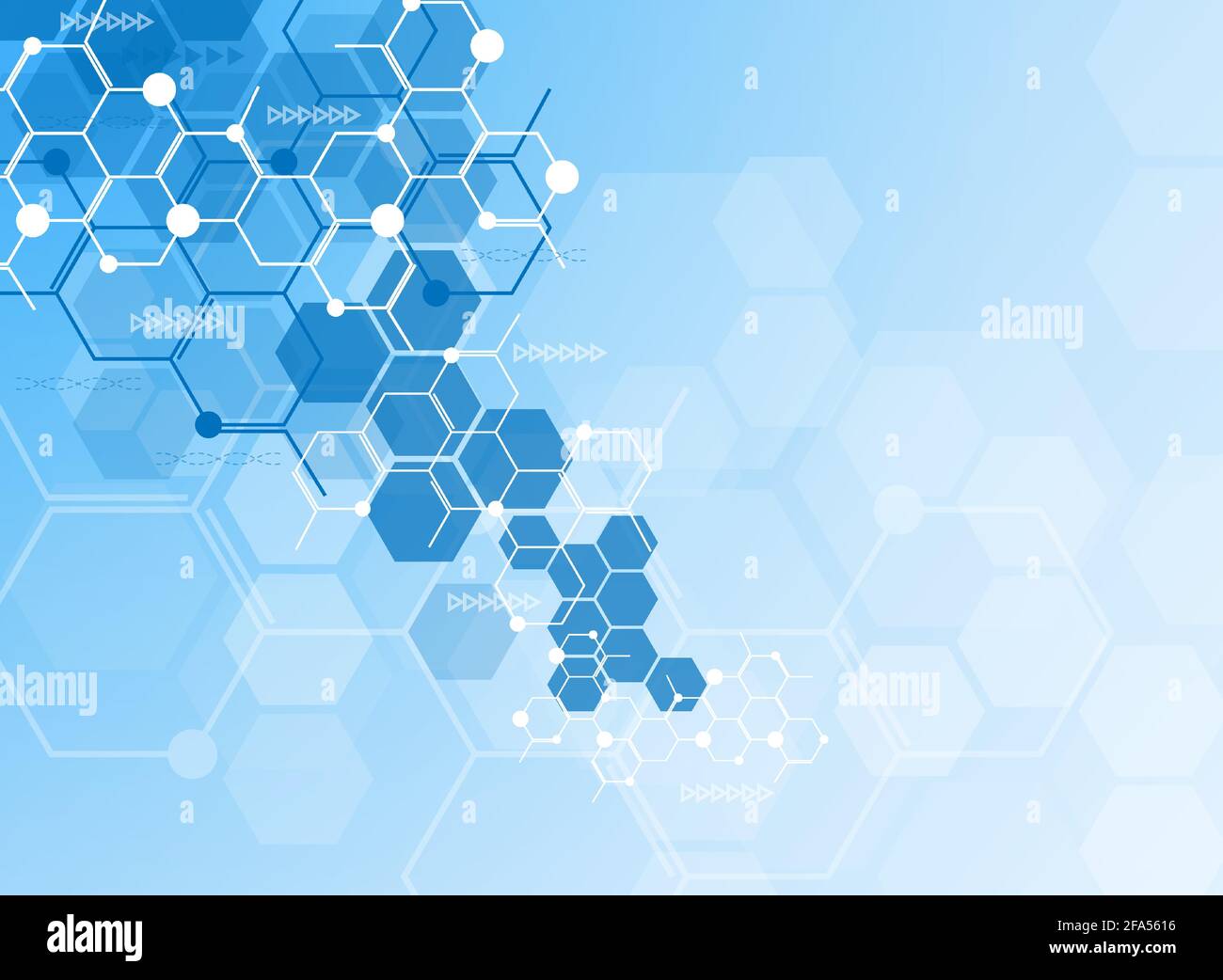 Abstract background medical substance and molecules. Vector ...