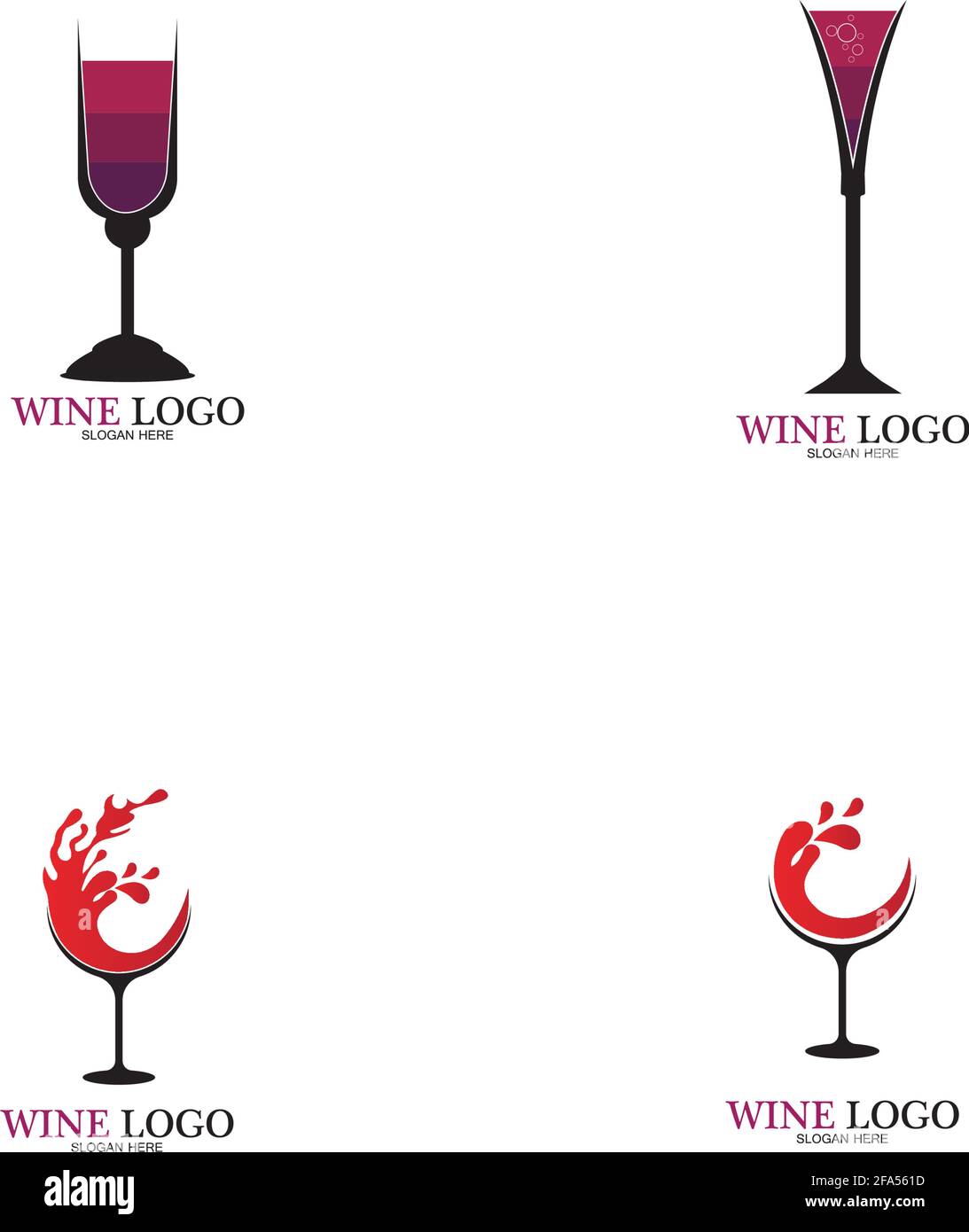 Wine logo design template.vector illustration of icon-vector Stock ...