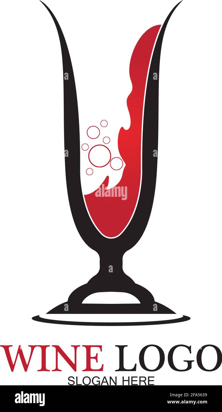 Wine logo design template.vector illustration of icon-vector Stock ...