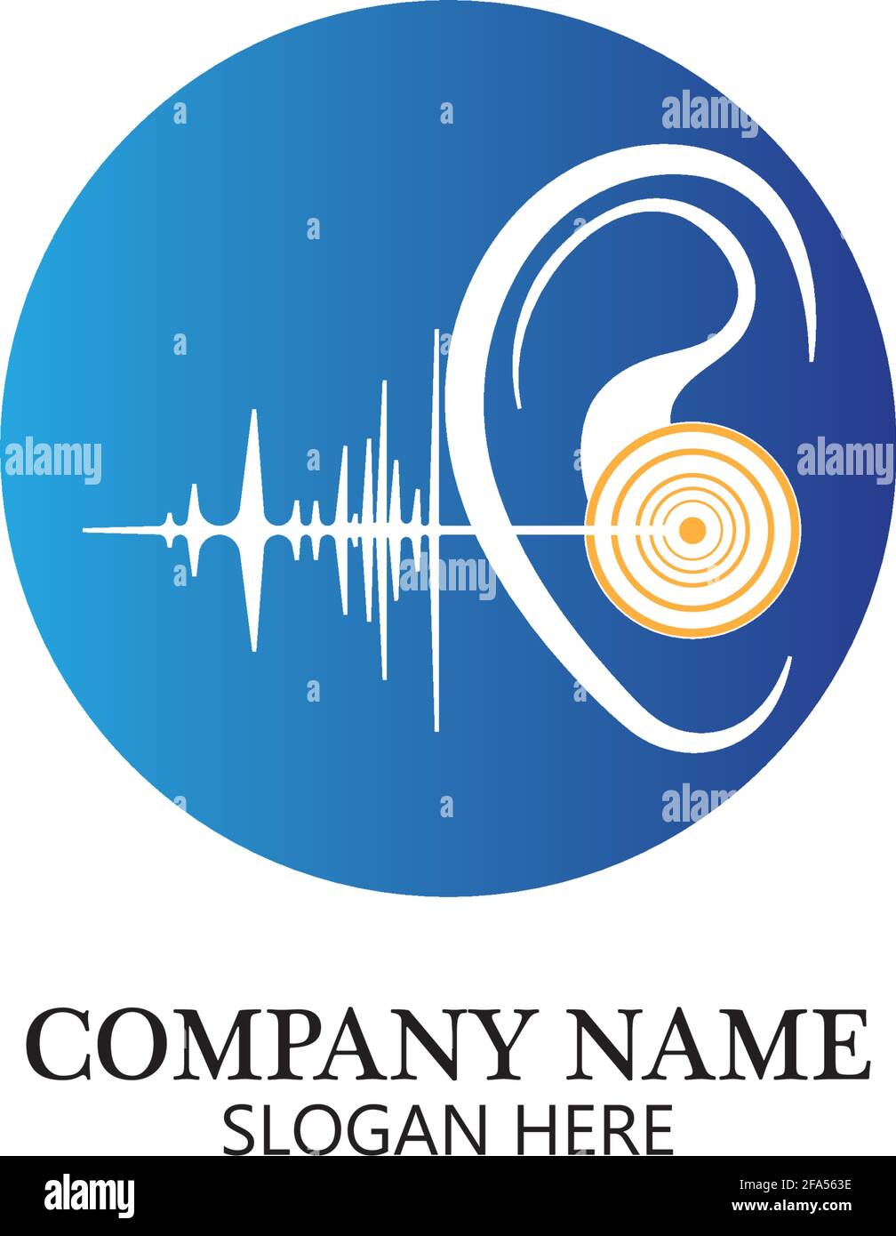 Hearing Logo Template vector icon design Stock Vector Image & Art - Alamy