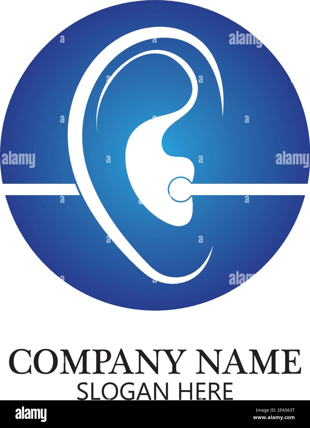 Hearing Logo Template vector icon design Stock Vector Image & Art - Alamy