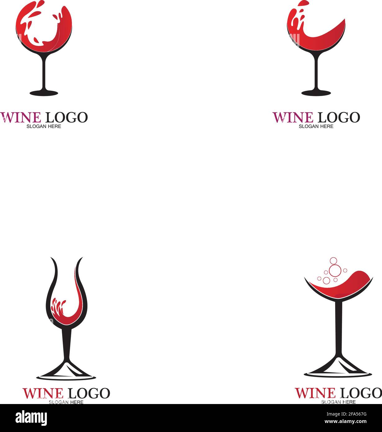 Wine logo design template.vector illustration of icon-vector Stock ...