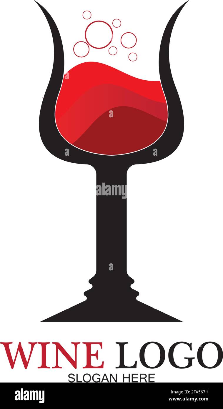 Wine logo design template.vector illustration of icon-vector Stock ...