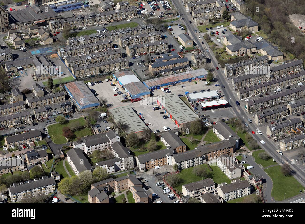 aerial view of Halifax Industrial Estate, in the Pellon Lane area of ...