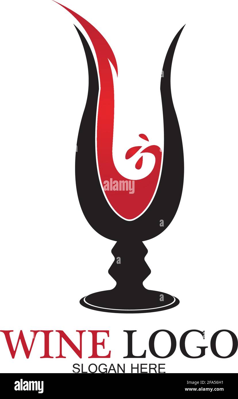 Wine logo design template.vector illustration of icon-vector Stock ...