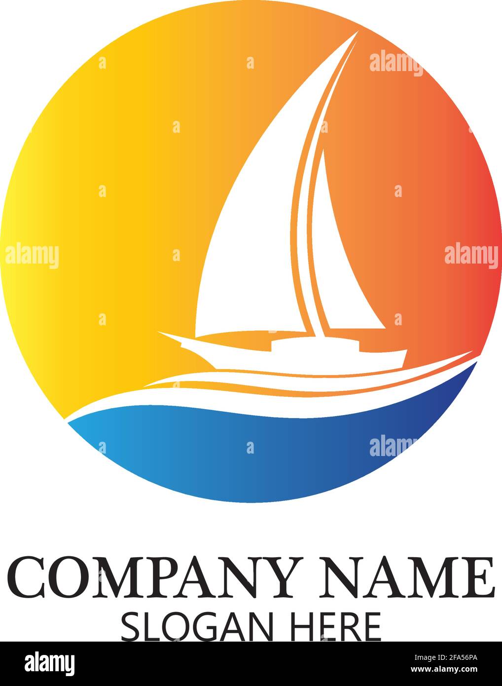 boat logo template,ship icon design,illustration element vector Stock ...
