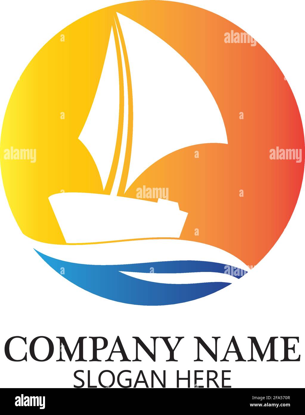 boat logo template,ship icon design,illustration element vector Stock ...