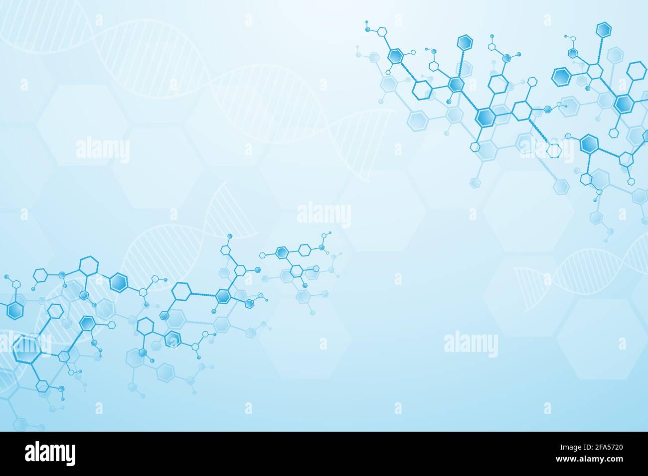 Abstract molecules medical background. illustration Stock Vector Image ...