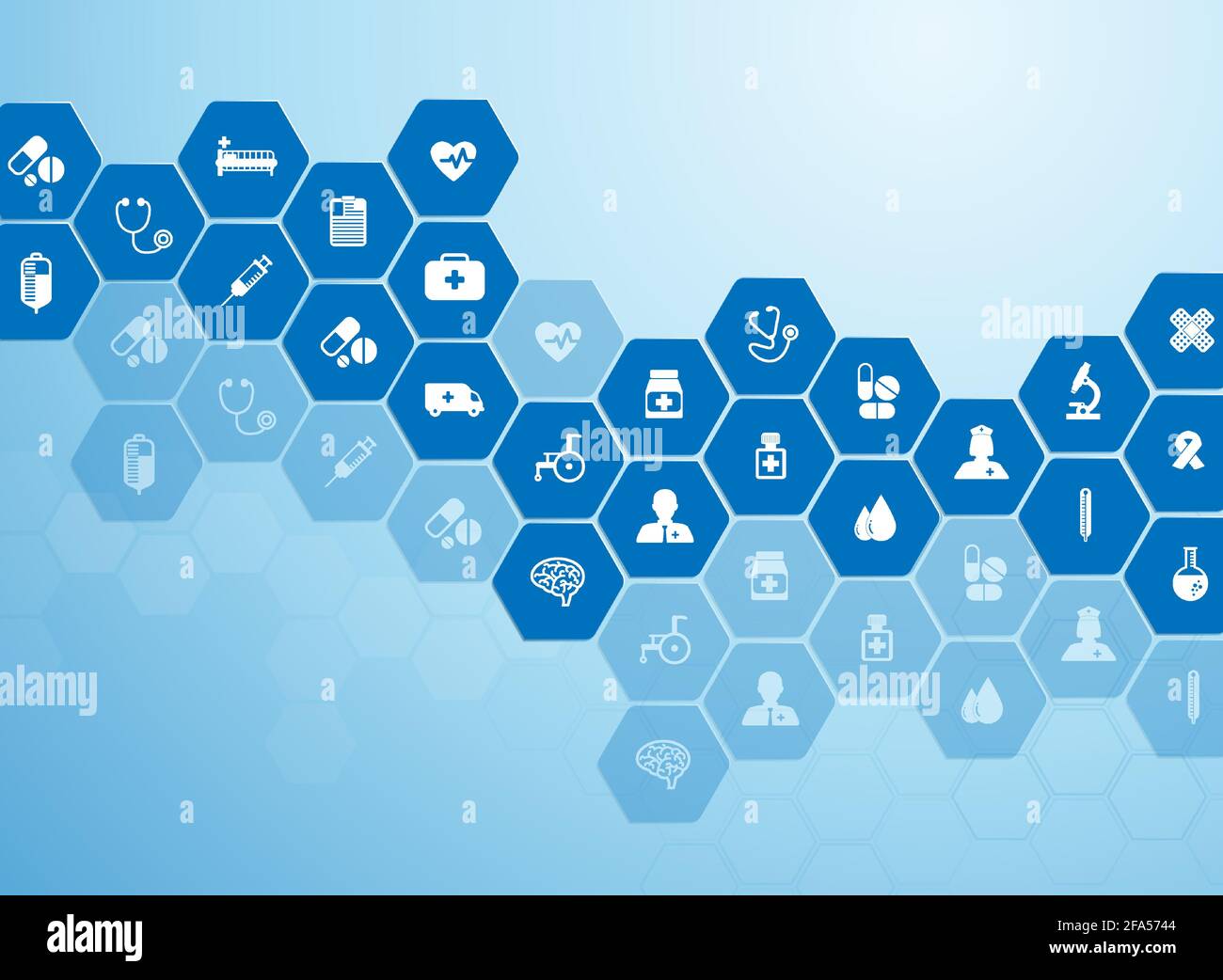 Medical background and icons to treat patients Stock Vector Image & Art ...