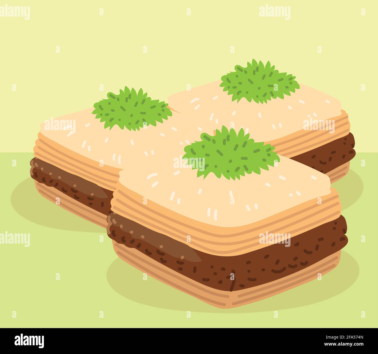 baklava food design Stock Vector Image & Art - Alamy