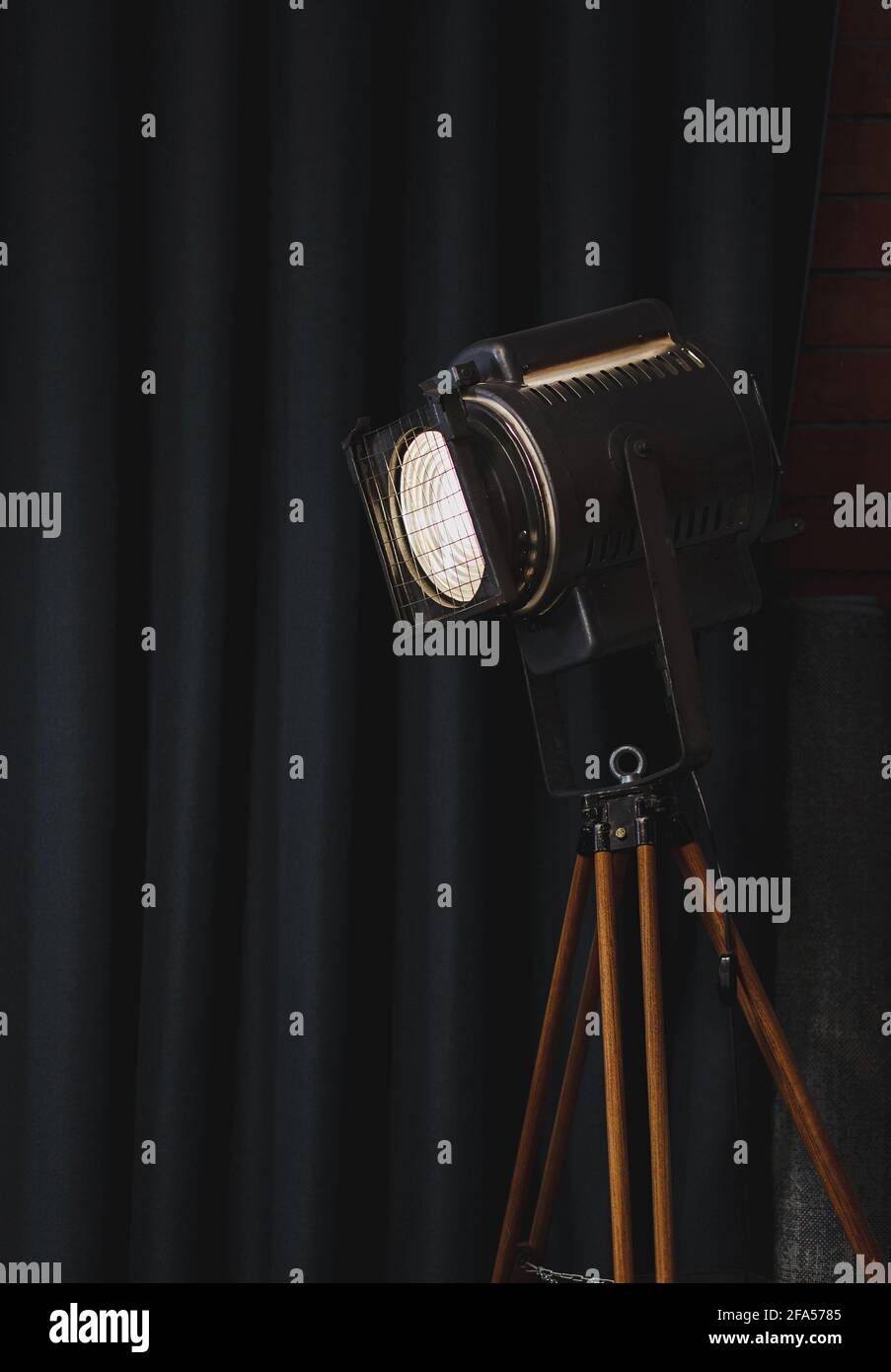 Interior design with Loft style. Vintage lamp Stock Photo - Alamy