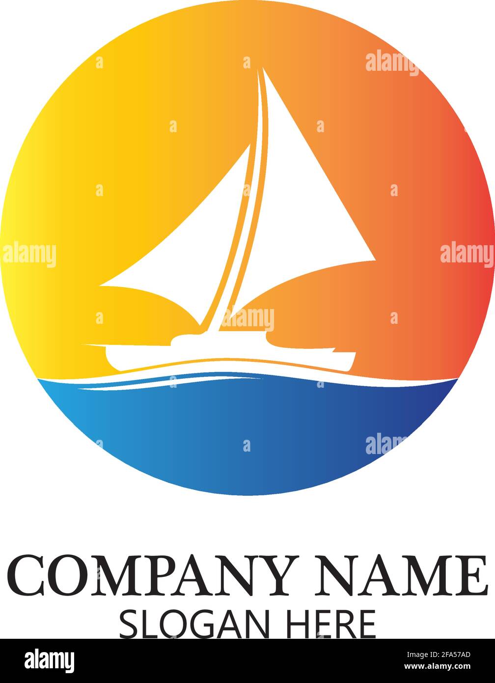 boat logo template,ship icon design,illustration element vector Stock ...