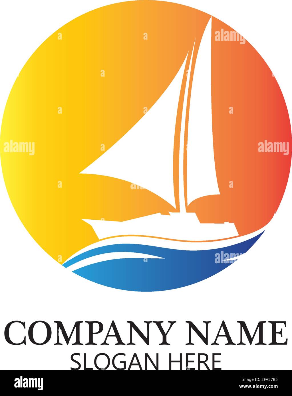 boat logo template,ship icon design,illustration element vector Stock ...