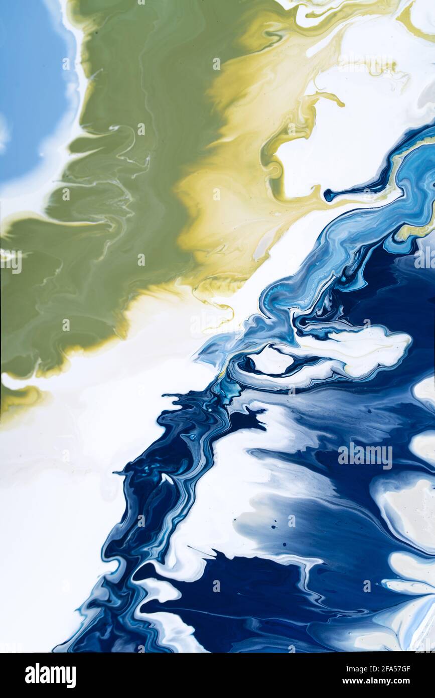 Color fluid mix marble paint hi-res stock photography and images - Alamy