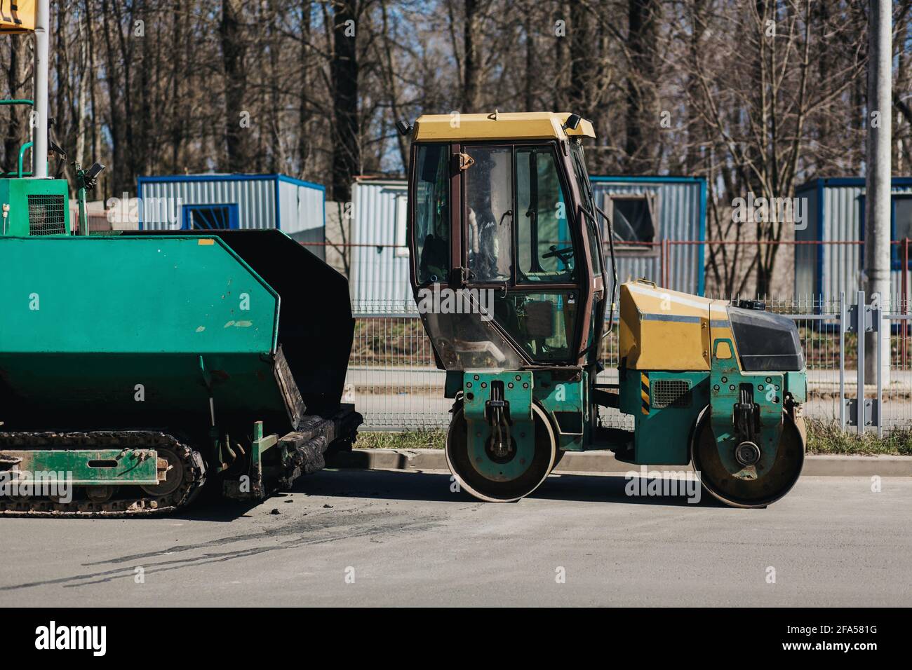 Diesel road roller hi-res stock photography and images - Alamy