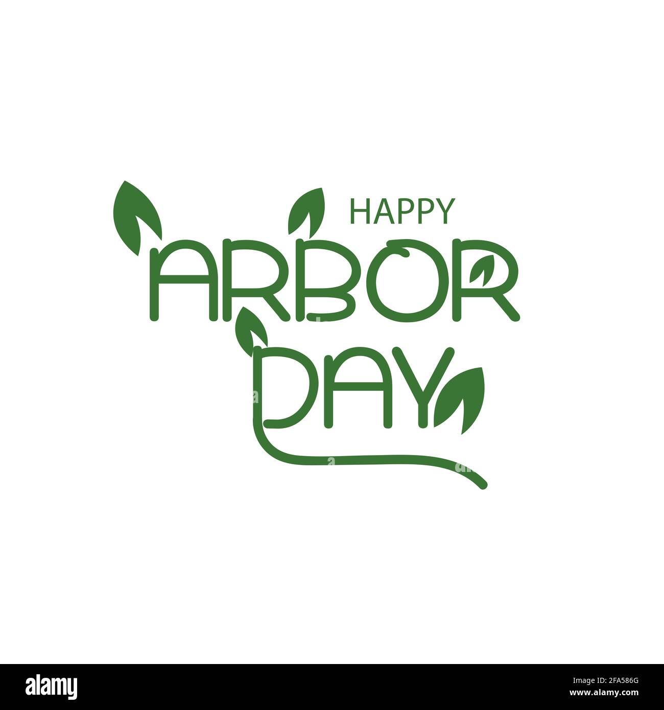 Vector illustration of a Background for Arbor Day Stock Photo - Alamy