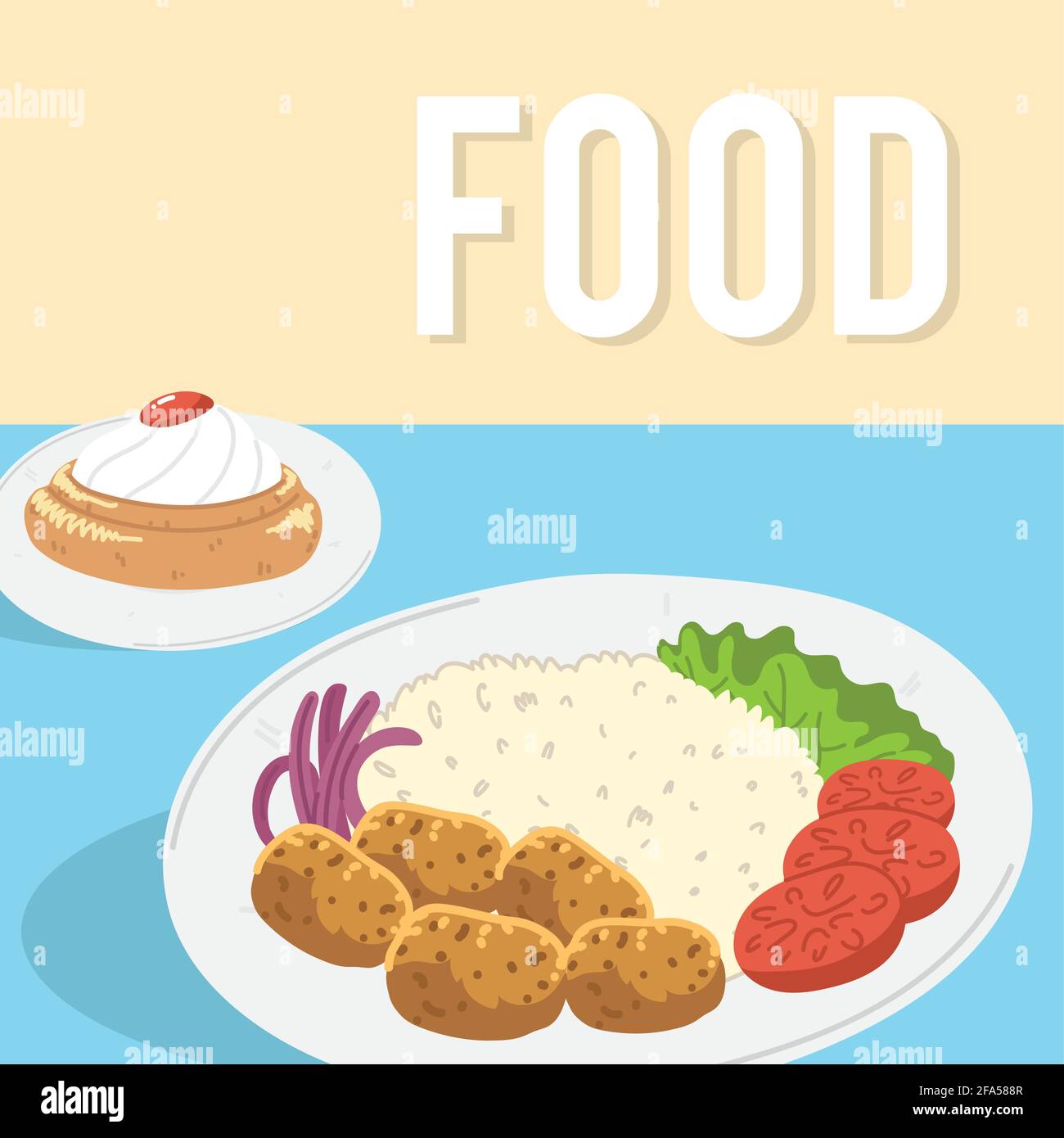 arabic food and dessert Stock Vector Image & Art - Alamy