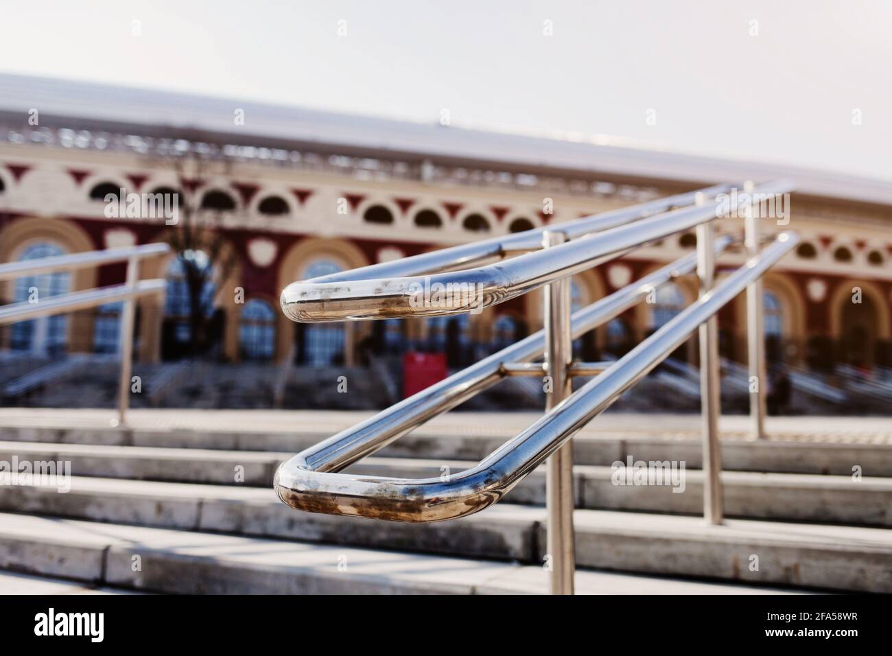 Handrail from metal hi-res stock photography and images - Alamy